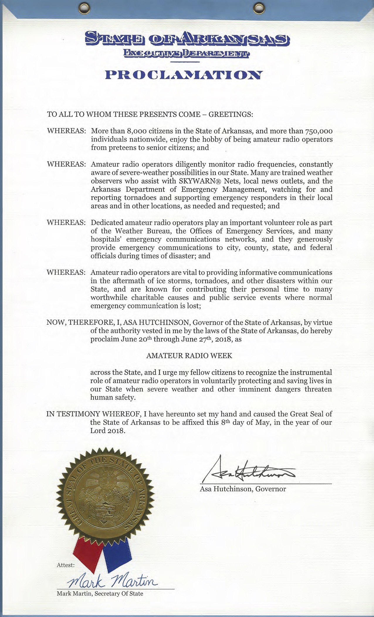 ARRL Sections - Arkansas