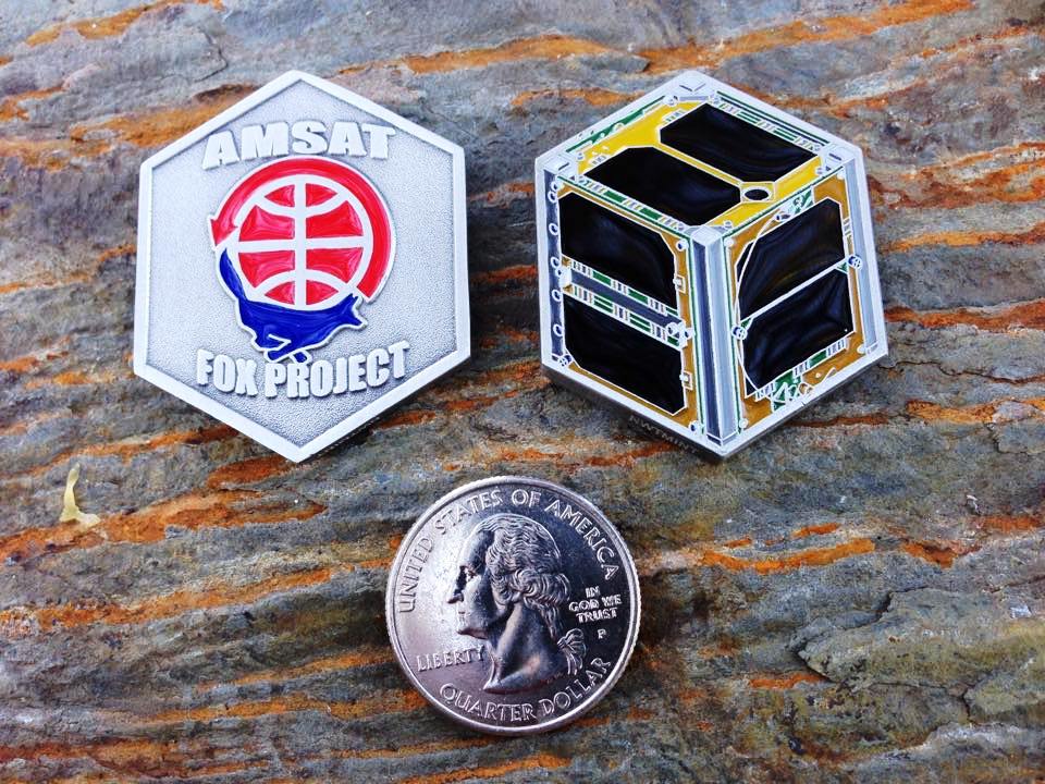 AMSAT Offering Fox Satellite Collectable Coin as Donation Premium