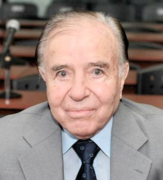 Former Argentine President Carlos Menem, ex-LU1SM, SK