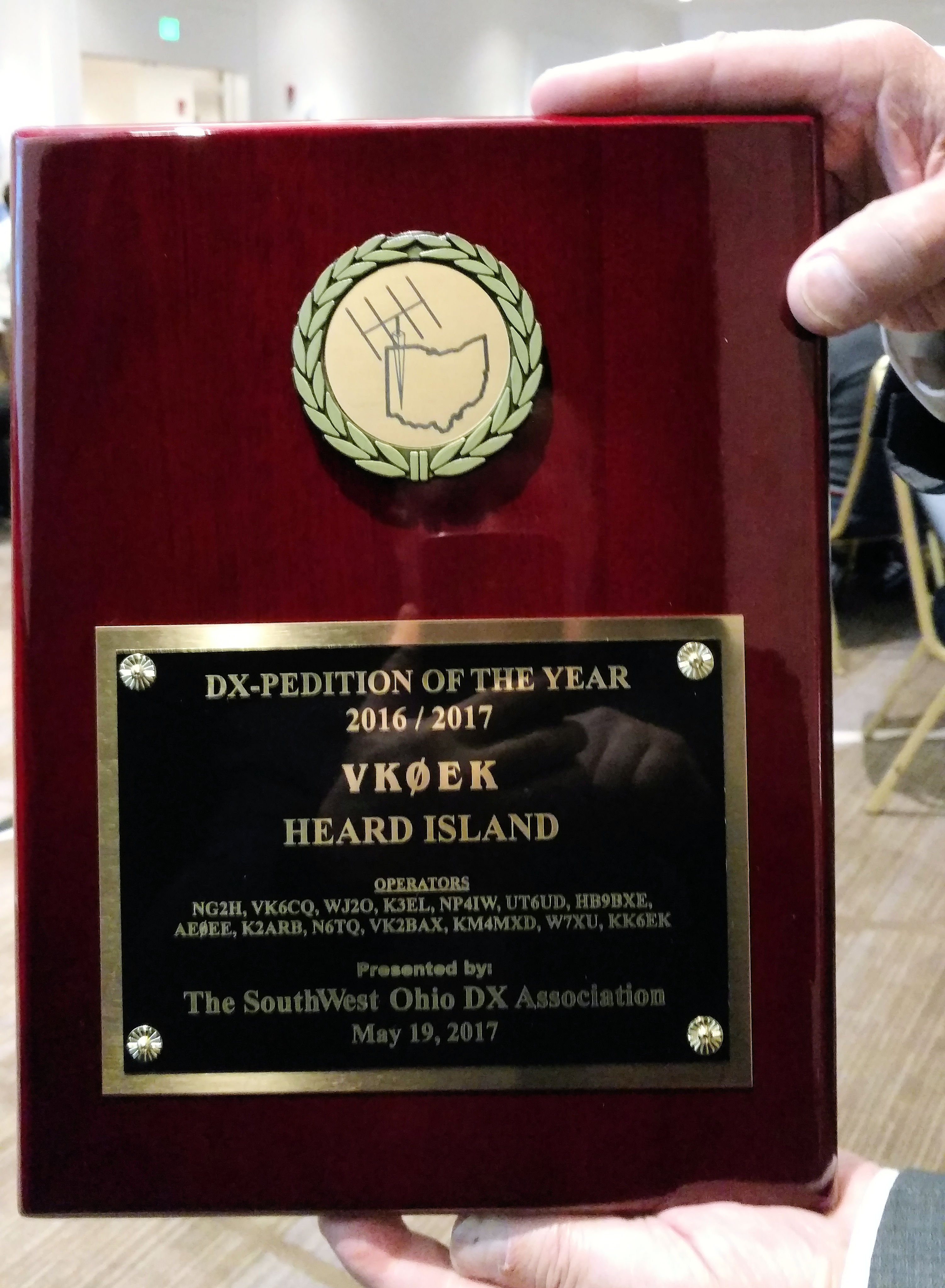 Heard Island VK0EK DXpedition Named DXpedition of the Year