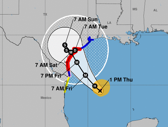 Harvey Gains Hurricane Strength, Hurricane Watch and VoIP WX Nets Activate
