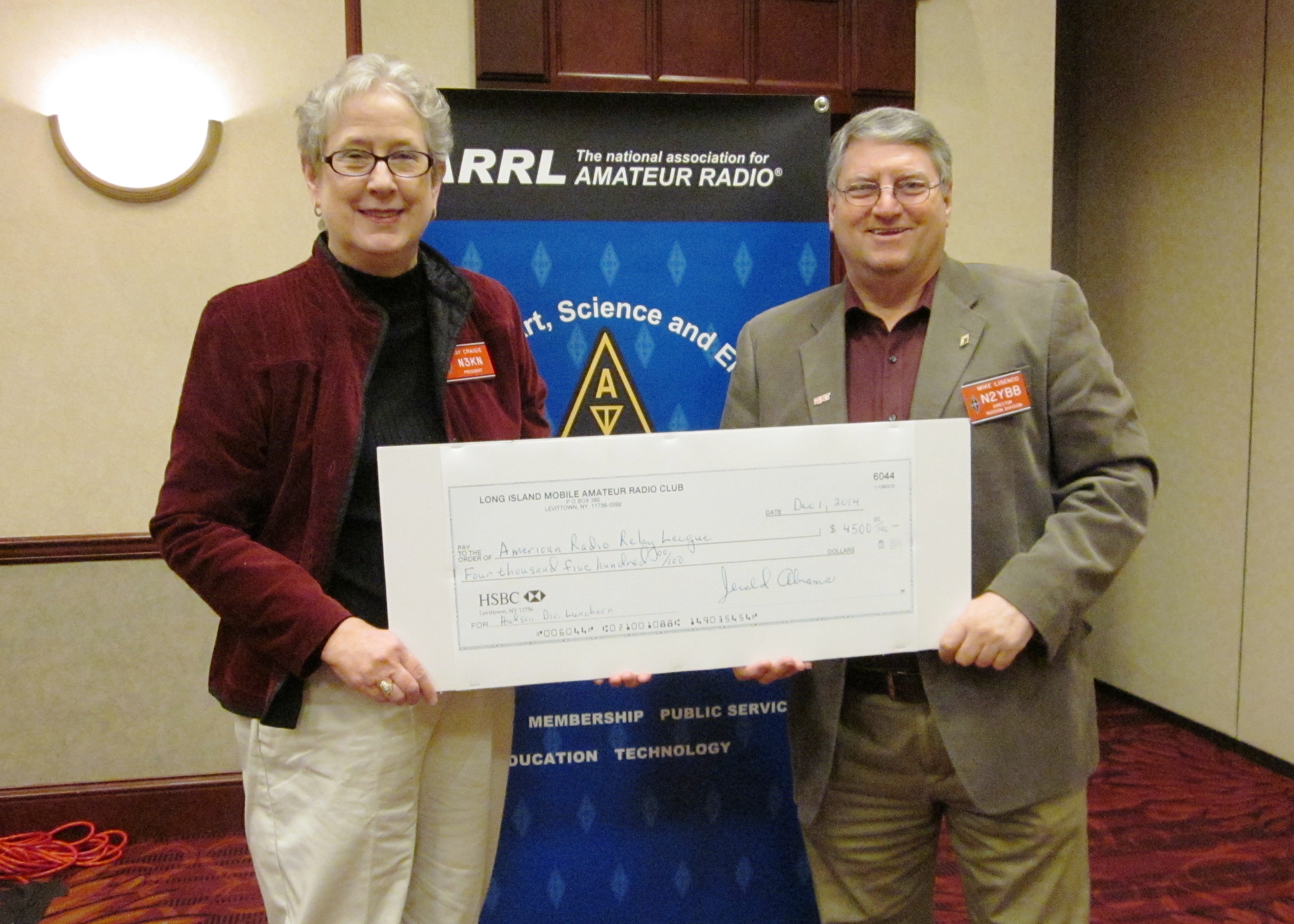 Hudson Division Delivers Inaugural Donation to New Legislative Issues ...