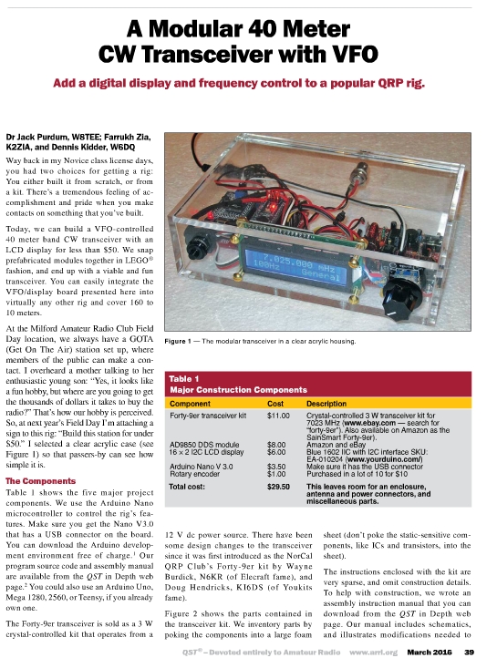 Jack Purdum, W8TEE, Farrukh Zia, K2ZIA and Dennis Kidder, W6DQ Win ...