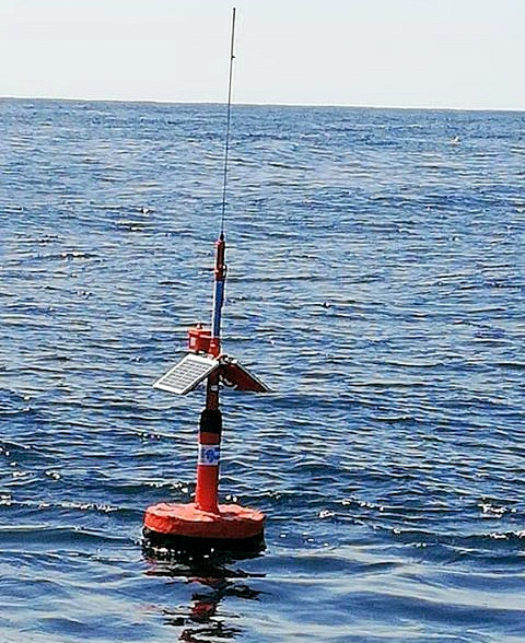 Partially Submerged NEMO-1 WSPR Buoy Retrieved by Fishing Boat