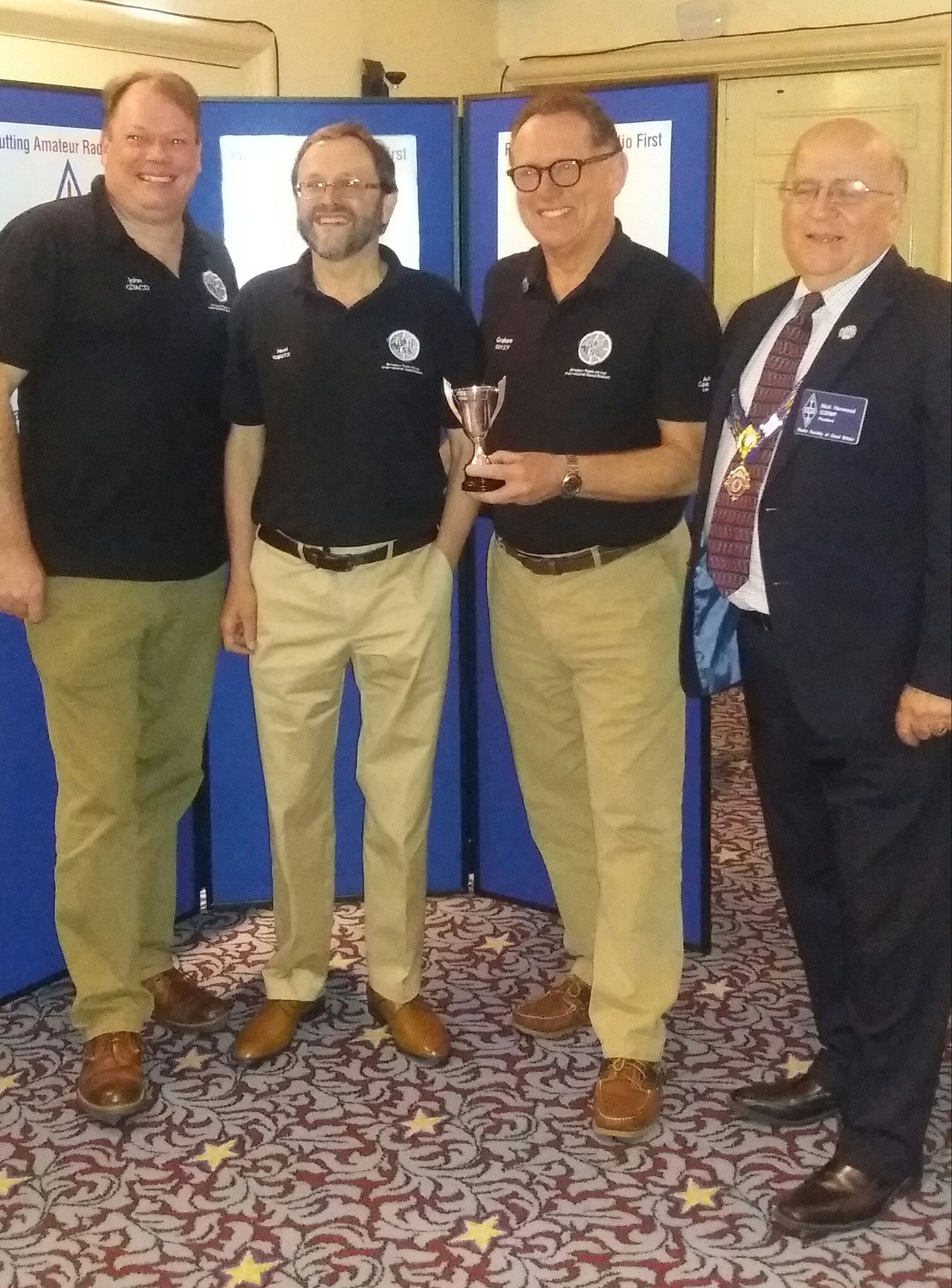 Ciaran Morgan, M0XTD, and ARISS-UK Team Awarded the Louis Varney Cup