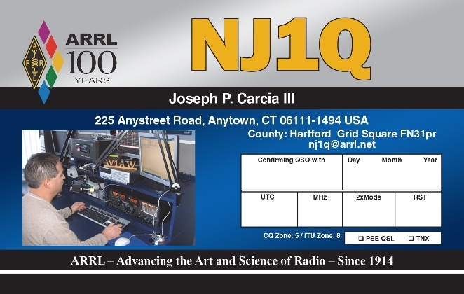 ARRL :: ARRL Centennial :: ARRL Member Centennial QSL Cards