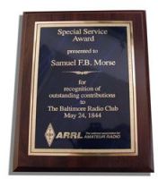ARRL :: Awards :: Wood Plaque (Barker Specialty)
